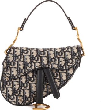 Dior Crossbody Bags - Oblique Saddle Mini - Gr. unisize - in Blau - f&uuml;r Damen