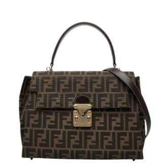 Fendi Sac &agrave; main vintage doccasion - Femme - Pre-owned - Brun - Taille: ONE Size