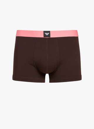 Emporio Armani Lot de 3 boxers unis en coton m&eacute;lang&eacute;
