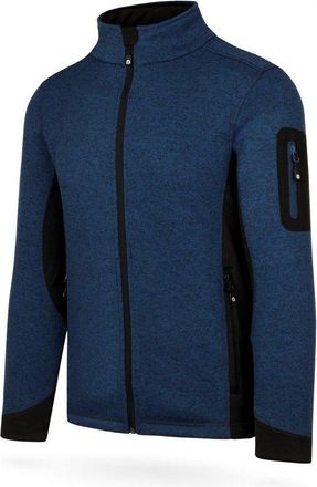 Normani Fleecejacke Herren Strick-Fleecejacke Wapusk Strickjacke Cardigan mit Stehkragen und Seitentaschen Outdoor