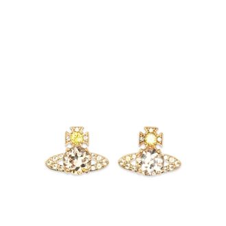 Vivienne Westwood Orb Kristall-Ohrringe - - Accessories - Damen - Gelb - ONE SIZE