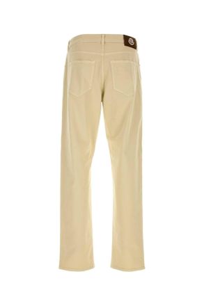 Moncler Stretch Cotton Trousers - Beige