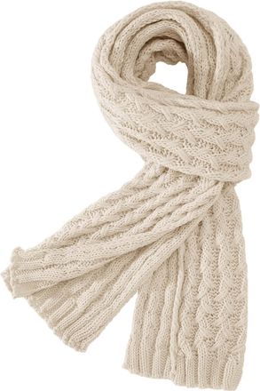 Heekpek Schal Damen Winter Lang Strickschal Frauen Pashminas Gestrickter Scarf, Beige
