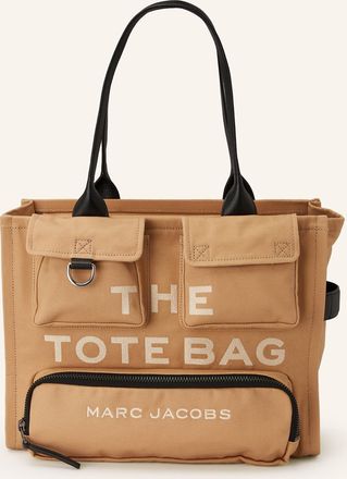 Marc Jacobs Shopper The Large Cargo Canvas Tote Bag beige