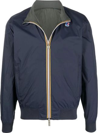 K-Way Homme, Vestes, Bleu, Taille: 3XL Veste R&eacute;versible &agrave; Rayures