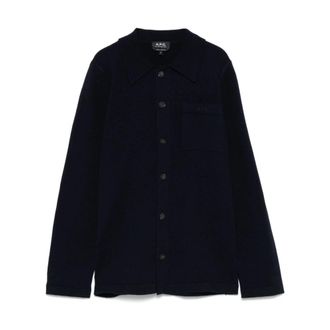A.P.C. Leichte Jacke mit Knopfleiste vorne - - Jackets - Damen - Blau - XS