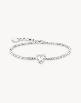 Thomas Sabo Bracelet - Argent&eacute; et blanc