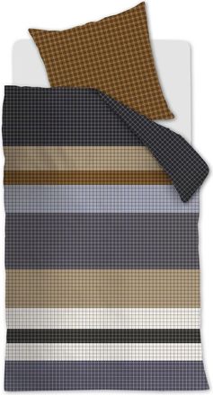 Beddinghouse Biber-Bettw&auml;sche-Garnitur Juno Farbe Grey Gr&ouml;&szlig;e 135x200