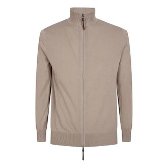 Ballantyne Full Zip Cardigan - - Knitwear - Herren - Grau - XL