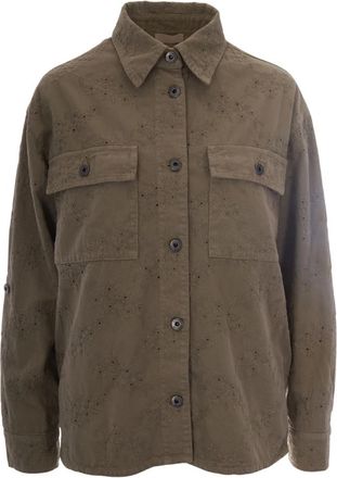 Liu Jo Femme, Blouses et Chemises, Vert, Taille: 36 FR Giacca camicia