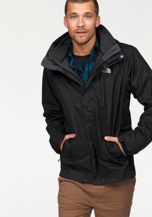 The North Face 3-in-1-Funktionsjacke THE NORTH FACE EVOLVE II TRICLIMATE, Herren, Gr. XL (56/58), schwarz, Web, Obermaterial: 100% Polyester. Futter: 100% Polyester,
