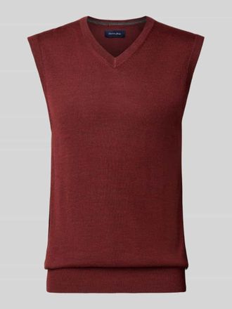Christian Berg Slim Fit Pullunder aus Baumwoll-Mix mit V-Ausschnitt