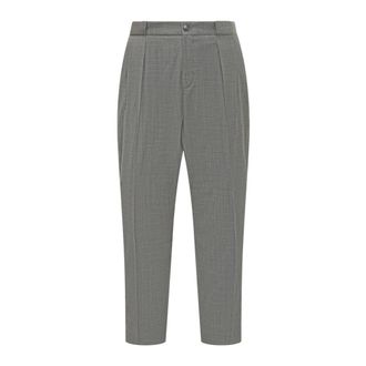 HUGO BOSS Pantalon de costume pliss&eacute; - Homme - Pantalons - Gris - Taille: XL