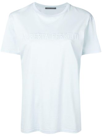 Alberta Ferretti t-shirt &agrave; logo - Bleu
