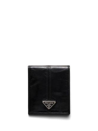 Prada portefeuille en cuir - Noir