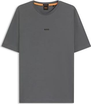 BOSS Hommes TChup T-Shirt en Coton Stretch avec Logo Contrastant