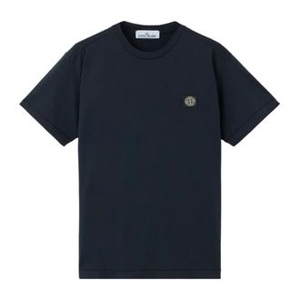 Stone Island Homme, Tops, Bleu, Taille: XL Cotton T-Shirt