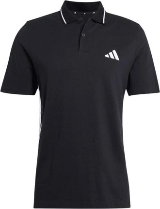 adidas Homme, Tops, Noir, Taille: M Essentials 3-Stripes Piqu&eacute; Polo