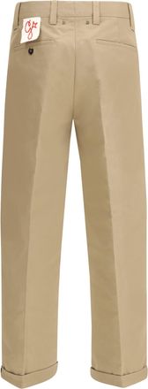 Golden Goose Straight-Leg Cotton Blend Chino Pants - Beige