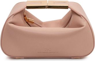 Elisabetta Franchi Femme, Sacs, Beige, Taille: ONE Size Hobo avec Anse Bijou