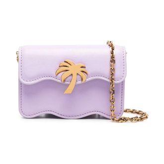 Palm Angels Lila Gold G&uuml;rteltasche - - Bags - Damen - Lila - ONE SIZE