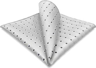 Shlax & Wing Shlax&Wing Grey Points Homme Carré de Poche Soie Classic