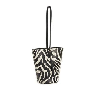 Saison 1865 Sac cabas &agrave; imprim&eacute; z&eacute;br&eacute; en cuir