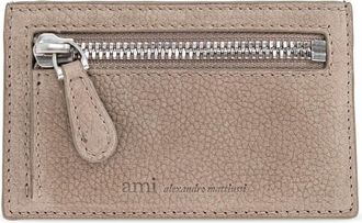 Ami unisex, Accessoires, Beige, Taille: ONE Size Porte-cartes en cuir