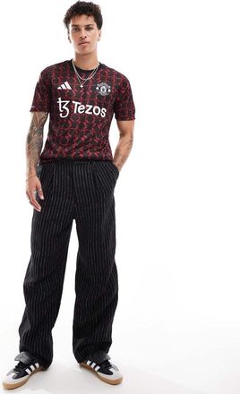 adidas adidas Football - Manchester United 24/25 - Maillot davant-match - Noir et bordeaux