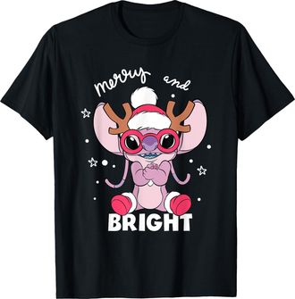 Disney Weihnachten Stitch Angel Mingle T-Shirt