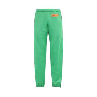 Heron Preston Baumwollhose mit kontrastierenden Seitenstreifen - - Trousers - Herren - Gr&uuml;n - 2XL
