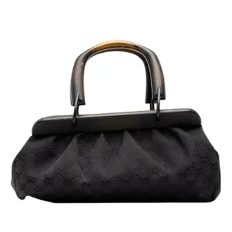 Gucci Sac &agrave; main vintage Pre-owned en toile - Femme - Pre-owned - Noir - Taille: ONE Size