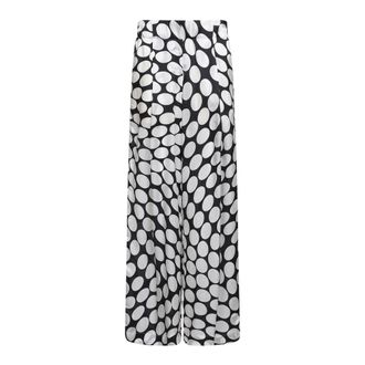 Dries Van Noten Viskose Weite Hose mit Soft-Ellipsen-Print - - Trousers - Damen - Mehrfarbig - XS
