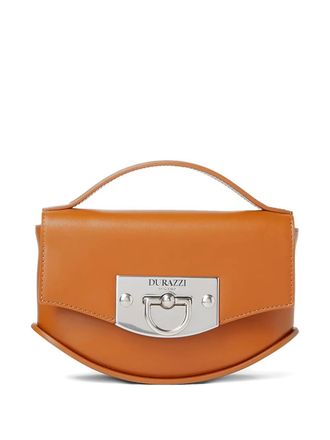 Durazzi Milano sac &agrave; main en cuir &agrave; design incurv&eacute; - Marron