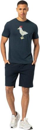 super.natural T-Shirt Johnny Tee (Merino-Mix) dunkelblau Herren