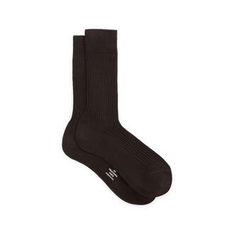 Au Printemps Paris Baumwollsocken - Braun