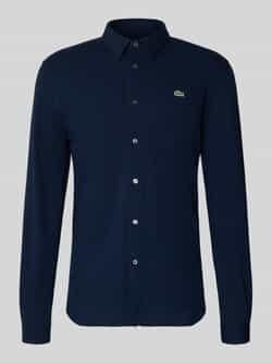 Lacoste Slim Fit Freizeithemd aus reiner Baumwolle