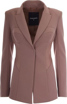 Patrizia Pepe Femme, Vestes, Brun, Taille: 38 FR Blazers