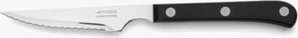 Arcos Steakmesser - Edelstahlklinge 115 mm - Ideal f&uuml;r Fleisch - Schwarzer Griff - Tischmesser-Serie