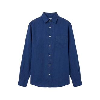Hartford Homme, Chemises, Bleu, Taille: L Chemise &agrave; Col Boutonn&eacute;