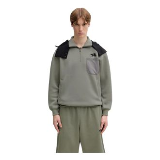 Neighborhood MAP Detachable Hoodie LS - - Sweatshirts & Hoodies - Herren - Grau - M