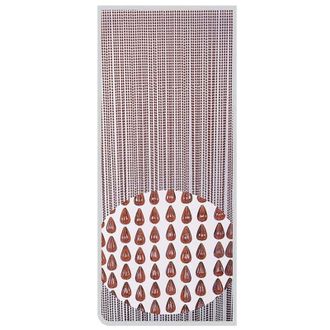 Trade Shop Trade Shop - Fliegenschutzvorhang mit gro&szlig;en braunen PVC-Perlen 120 x 230 cm TPL74 017400