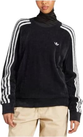adidas Femme, Sweatshirts et sweats &agrave; capuche, Noir, Taille: 38 FR Pull Adicolor Holiday