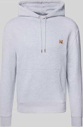 Maison Kitsun&eacute; Hoodie mit Label-Stitching