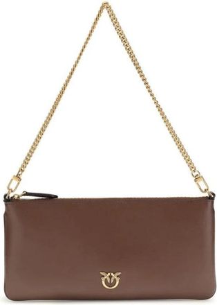 Pinko Pinko, Femme, Sacs, Brun, Taille: ONE Size Bos Taurus Shoulder Bag