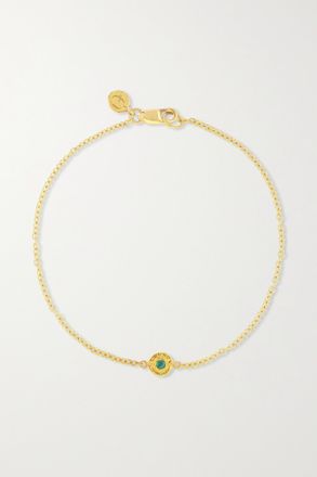 Octavia Elizabeth + Net Sustain Nesting Gem Armband Aus Recyceltem 18 Karat Gold Mit Smaragd