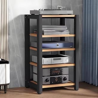 Generic 2/3/4/5-stufiges Audio-Rack Mit Plattenspielerst&auml;nder, AV-Komponenten-Medienst&auml;nder, Tower-Player-St&auml;nder, Heimstereo-Racksystem Mit H&ouml;henverstellbare