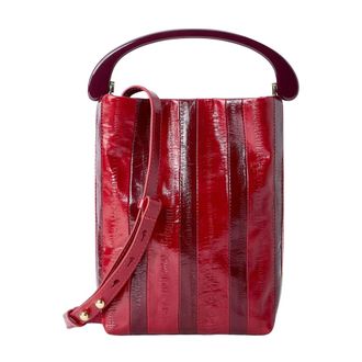 Dries Van Noten Femme, Sacs, Rouge, Taille: ONE Size Sac &agrave; main &agrave; anses ray&eacute;es