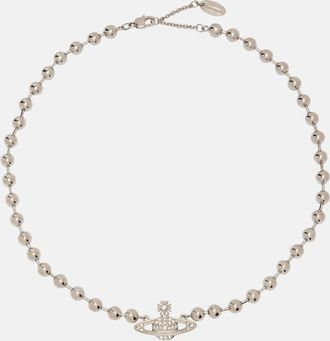 Vivienne Westwood Choker Thames Mini mit Kristallen