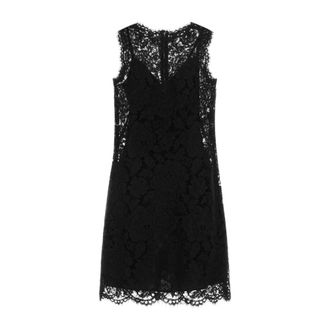 Dolce & Gabbana Kleid mit floraler Spitze - - Dresses - Damen - Schwarzk - S